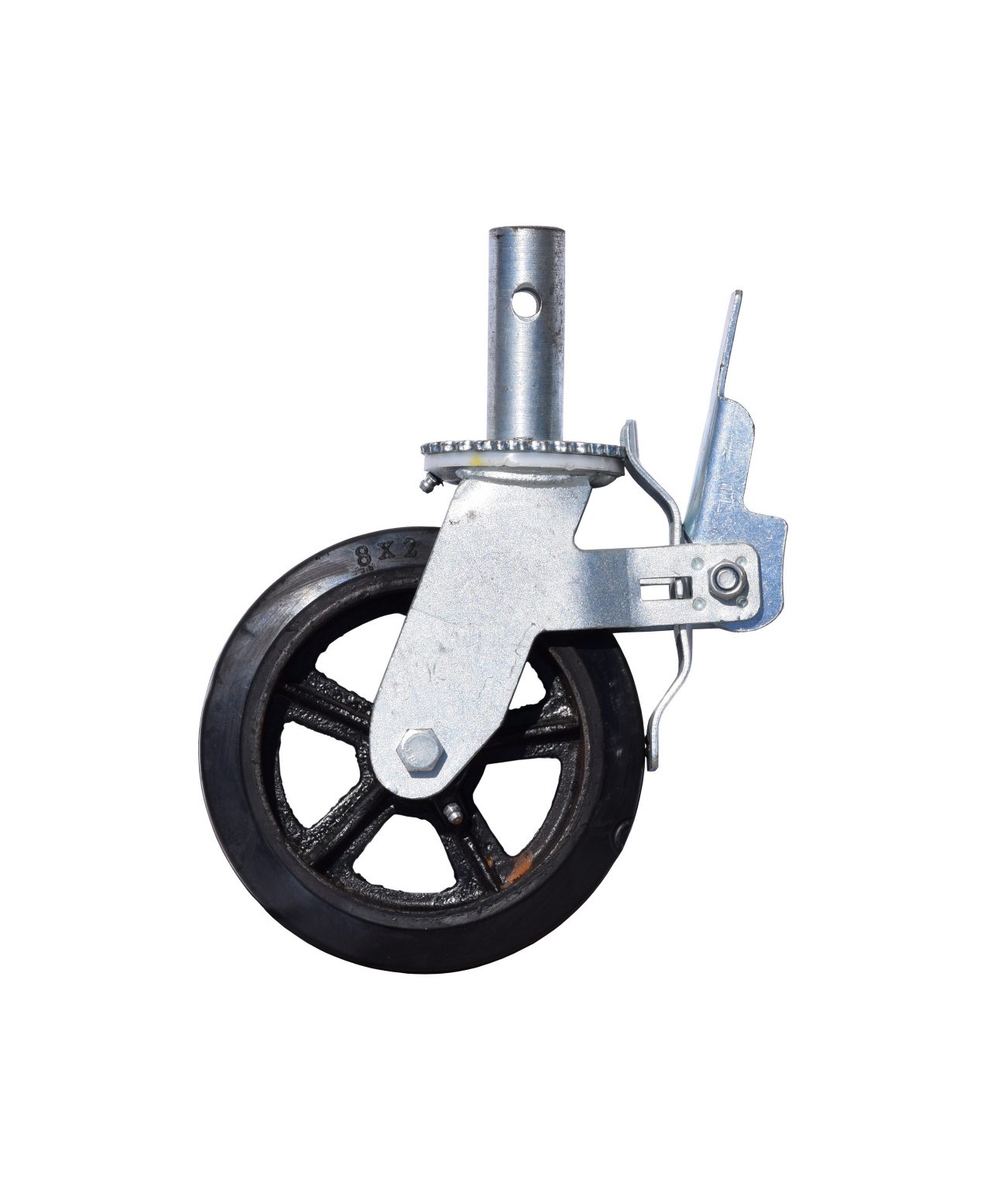 8" Cast Iron Scaffolding Caster Wheel - ScaffoldMart.com