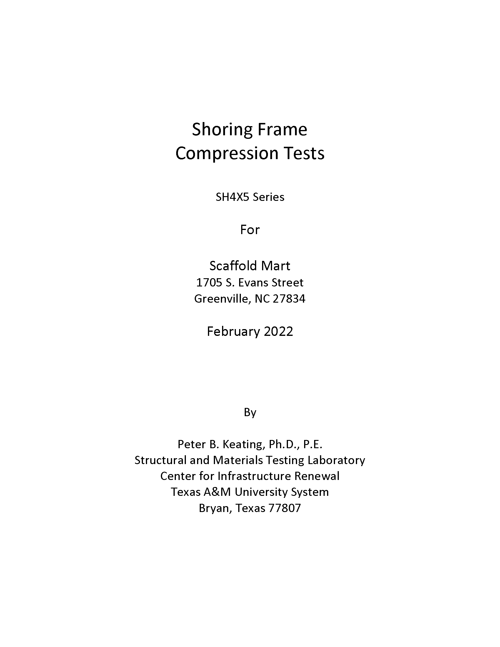 4' X 5' Shoring Frame Load Test Results | ScaffoldMart